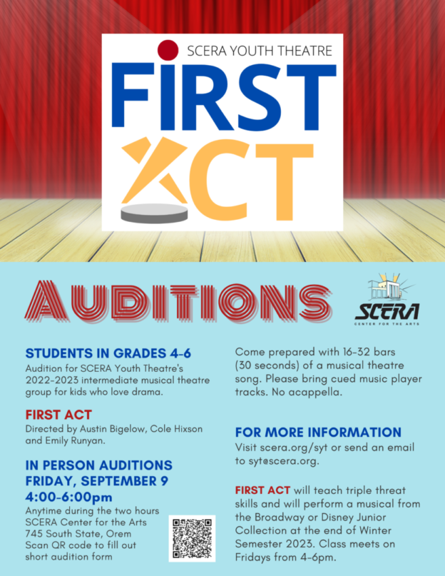 First Act audition flyer - SCERA